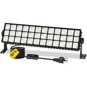 BeamBox 7.3 ft. Black 100-Watt LED Shop Lights,11000 LM Plug-In Garage ...