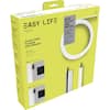 EasyLife Tech 16 ft. Wall Corner Cable Trunking Roll - White 5/8 in. x ...