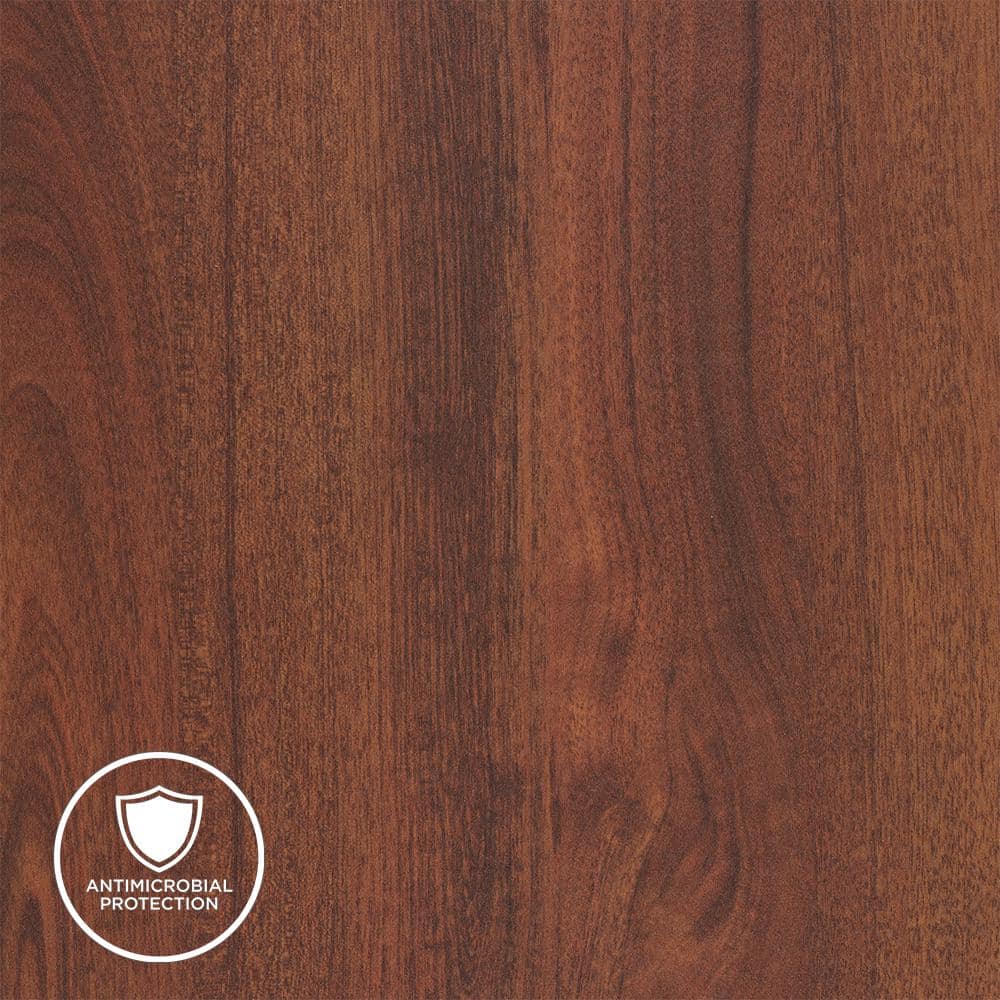 Wilsonart 3 in. x 5 in. Laminate Sheet Sample in Windsor Mahogany with ...