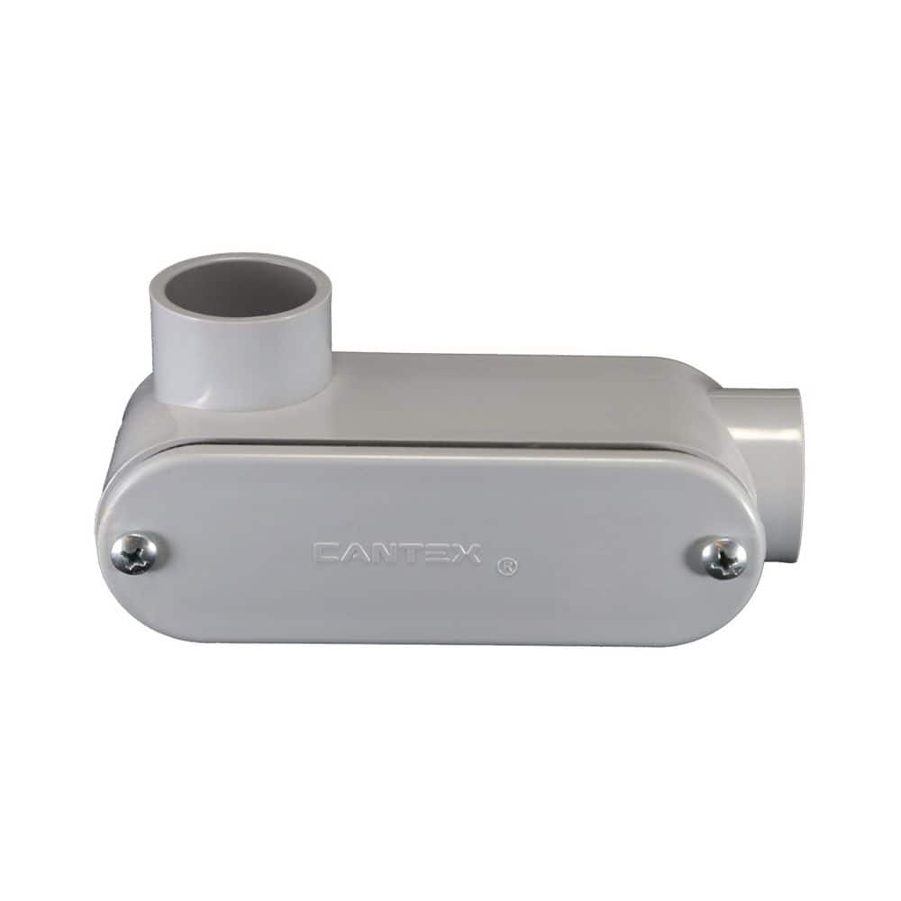 Cantex 1/2 in. LL Conduit Body R5133660 - The Home Depot
