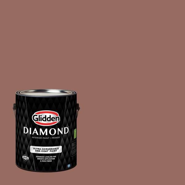 Glidden Diamond 1 gal. PPG1061-6 Safari Brown Ultra-Flat Interior Paint ...