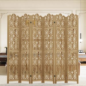 67 in. Wood 3-Panel Portable Room Divider Panels Freestanding Folding ...