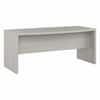 Bush Furniture Echo 71.97 in. Bow Front Rectangular Gray Sand Desk ...