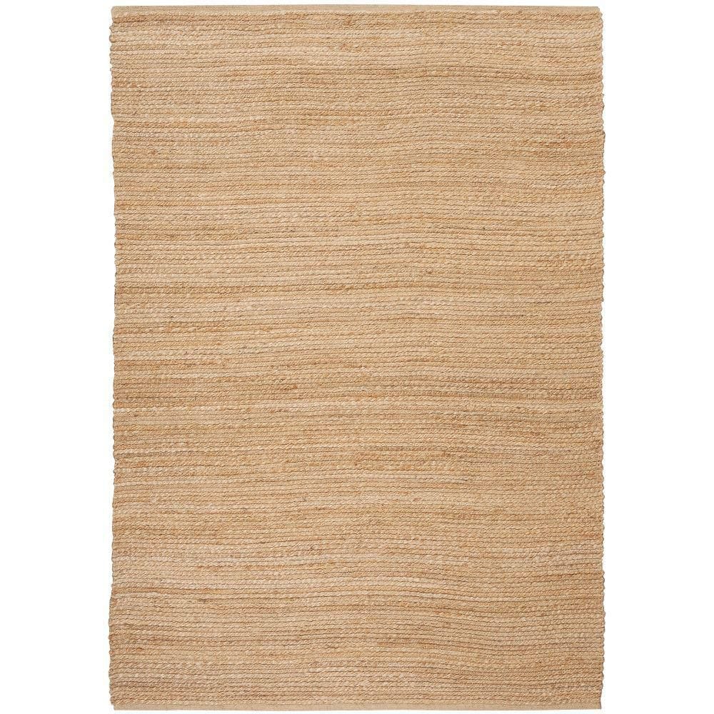 Nourison Natural Jute Bleached 6 ft. x 9 ft. Solid Contemporary Area ...