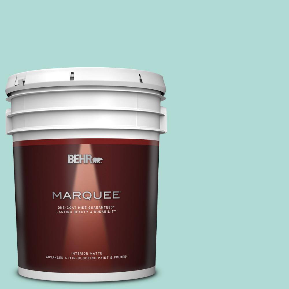 BEHR MARQUEE 5 gal. #M450-3 Wave Top One-Coat Hide Matte Interior Paint ...