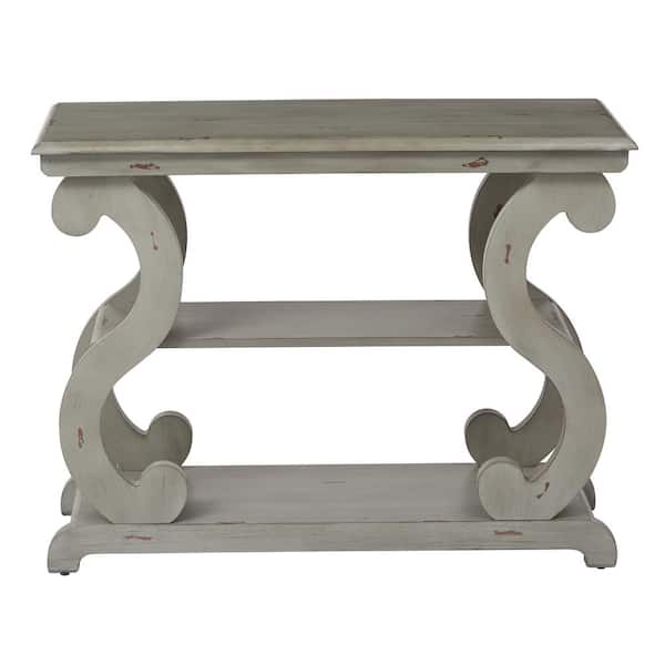 OSP Home Furnishings Ashland Antique Grey Console Table ASHCSL-YM19 ...