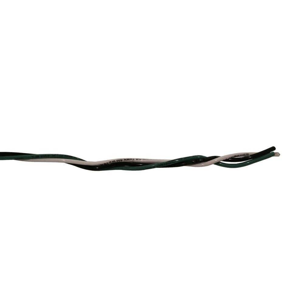 Southwire 15 ft. 14/3 Black/White/Green Solid CU THHN Tri-Wire 59318002 ...