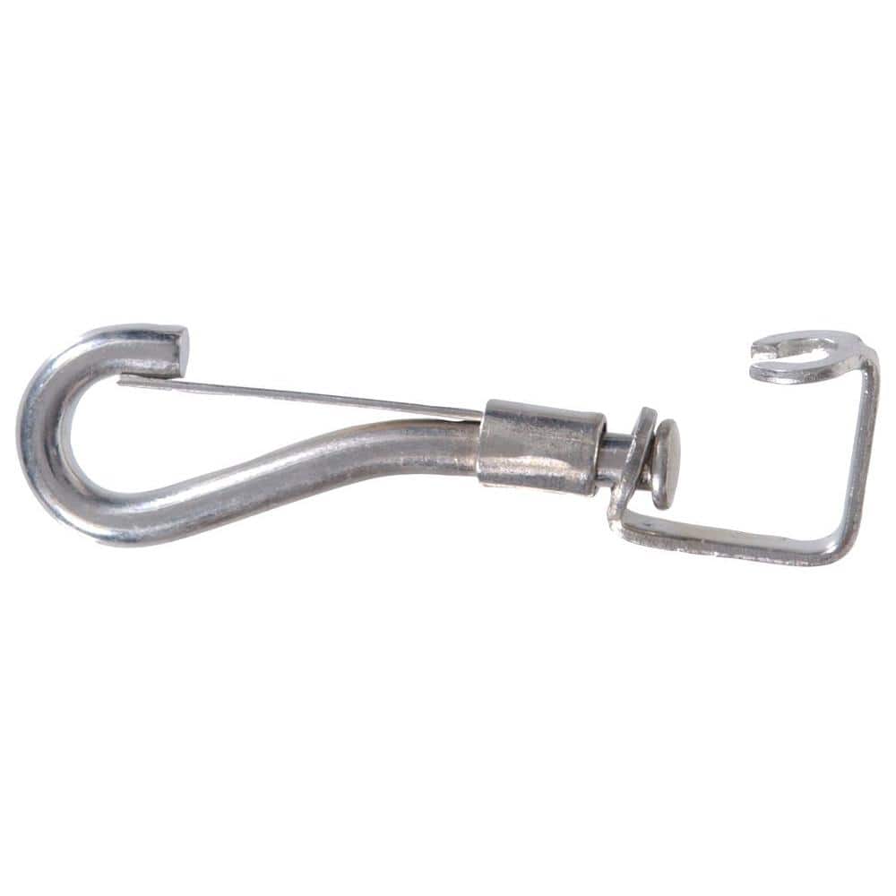 The Hillman Group 1 and 2 in. Open Eye Swivel Spring Snap with Chain ...