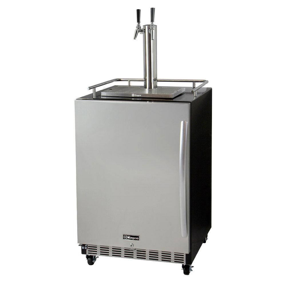 Kegco Digital Commercial Undercounter Full Size Beer Keg Dispenser with ...