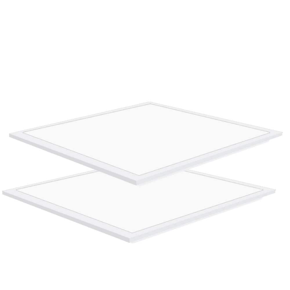 Bieuoram 2 ft. x 2 ft. 5800 Lumens Integrated LED Panel Light, 5000K ...