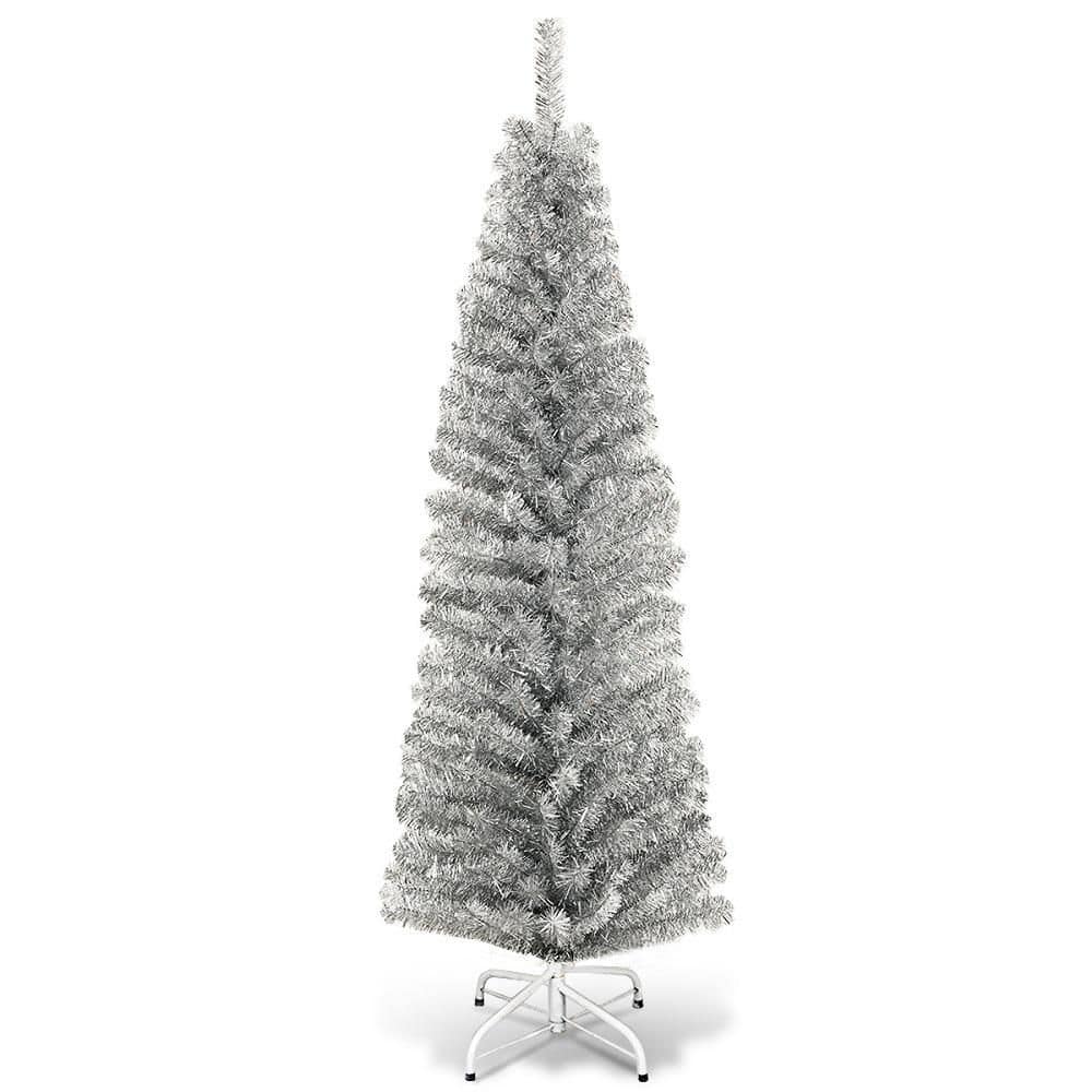 Have a question about HONEY JOY 6 ft. Silver Unlit Slim Pencil Tree ...