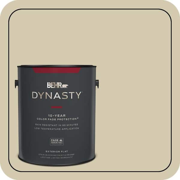 BEHR DYNASTY 1 gal. #770C-3 Sand Fossil Flat Exterior Stain-Blocking ...