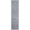SAFAVIEH Brentwood Navy/Light Gray 2 ft. x 16 ft. Geometric Floral ...
