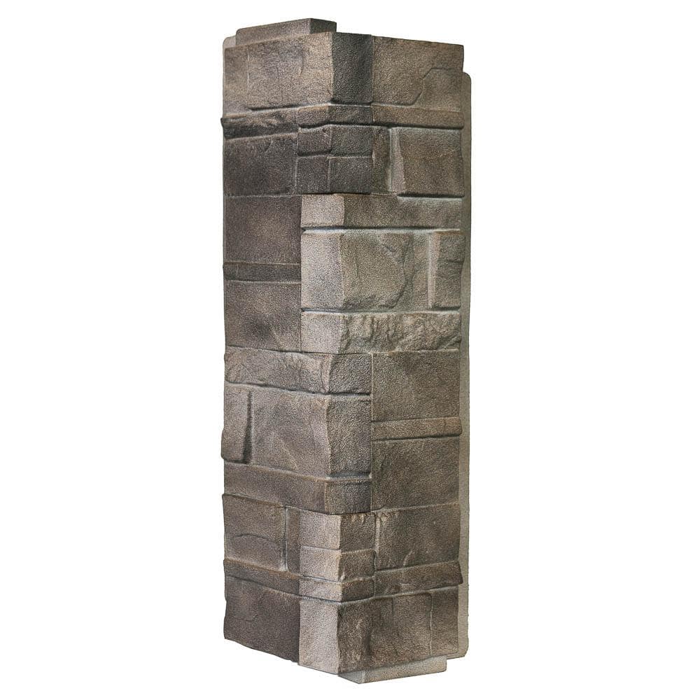 Novik Stone DS - 5.88 in. x 16 in. Dry Stack Stone in Flint - Corner (6 ...