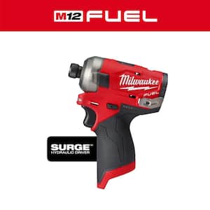 Milwaukee M12 FUEL SURGE 12V Lithium-Ion Brushless Cordless 1/4 in. Hex ...