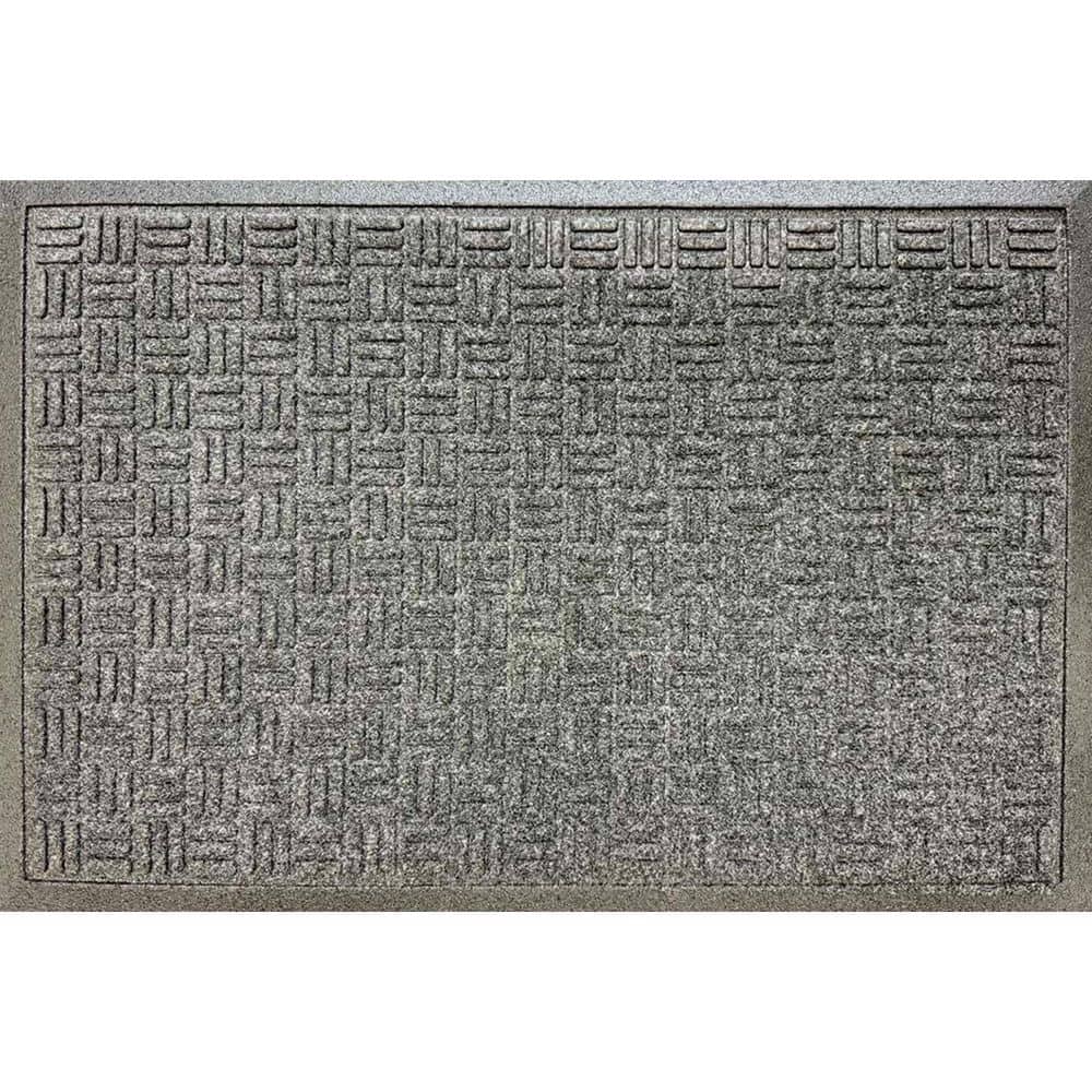 TrafficMaster Rugged Entry Gateway Charcoal 24 in. W x 36 in. L Rubber ...