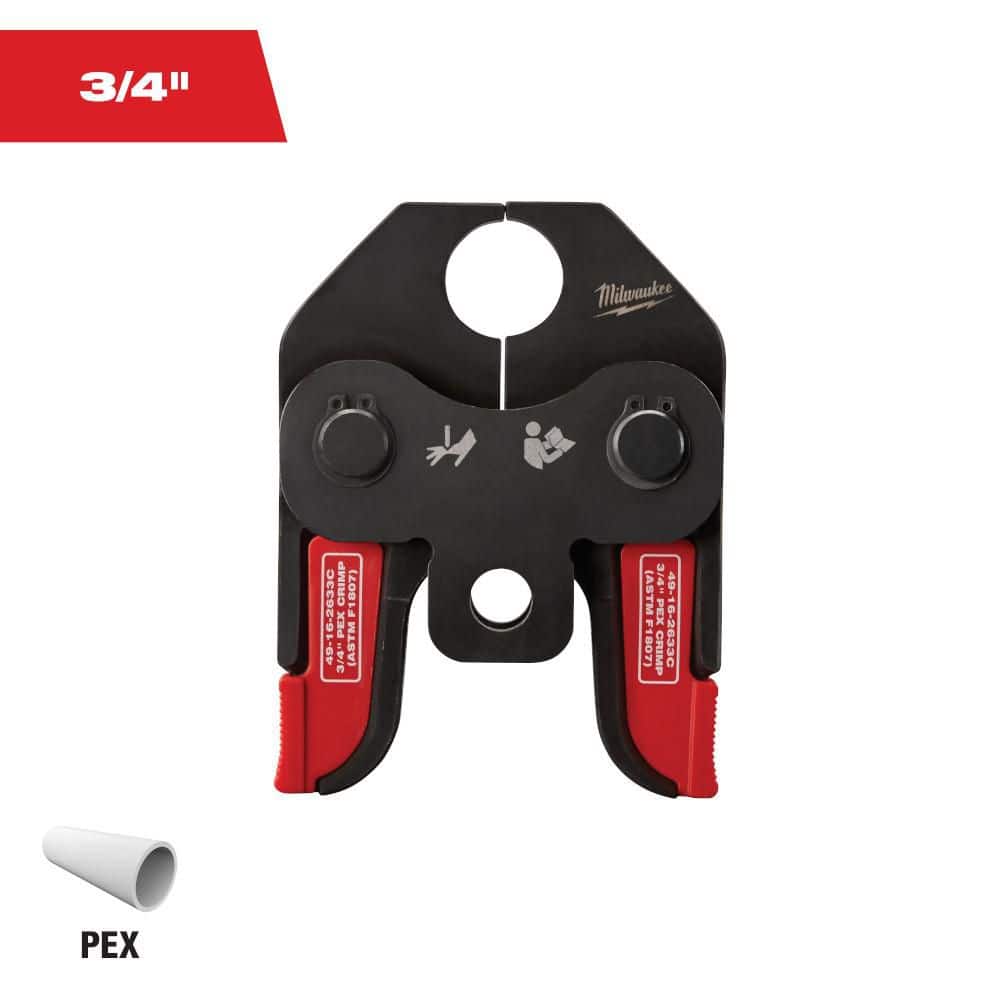 Milwaukee M18 3/4 in. PEX Crimp Press Tool Jaw 49-16-2633C - The Home Depot