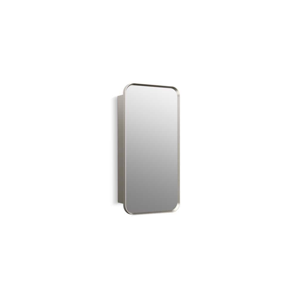 KOHLER Verdera 15 in. W x 30 in. H Rectangular Framed Silver Recessed ... KOHLER Verdera 15 in. W x 30 in. H Rectangular Framed Silver Recessed ...