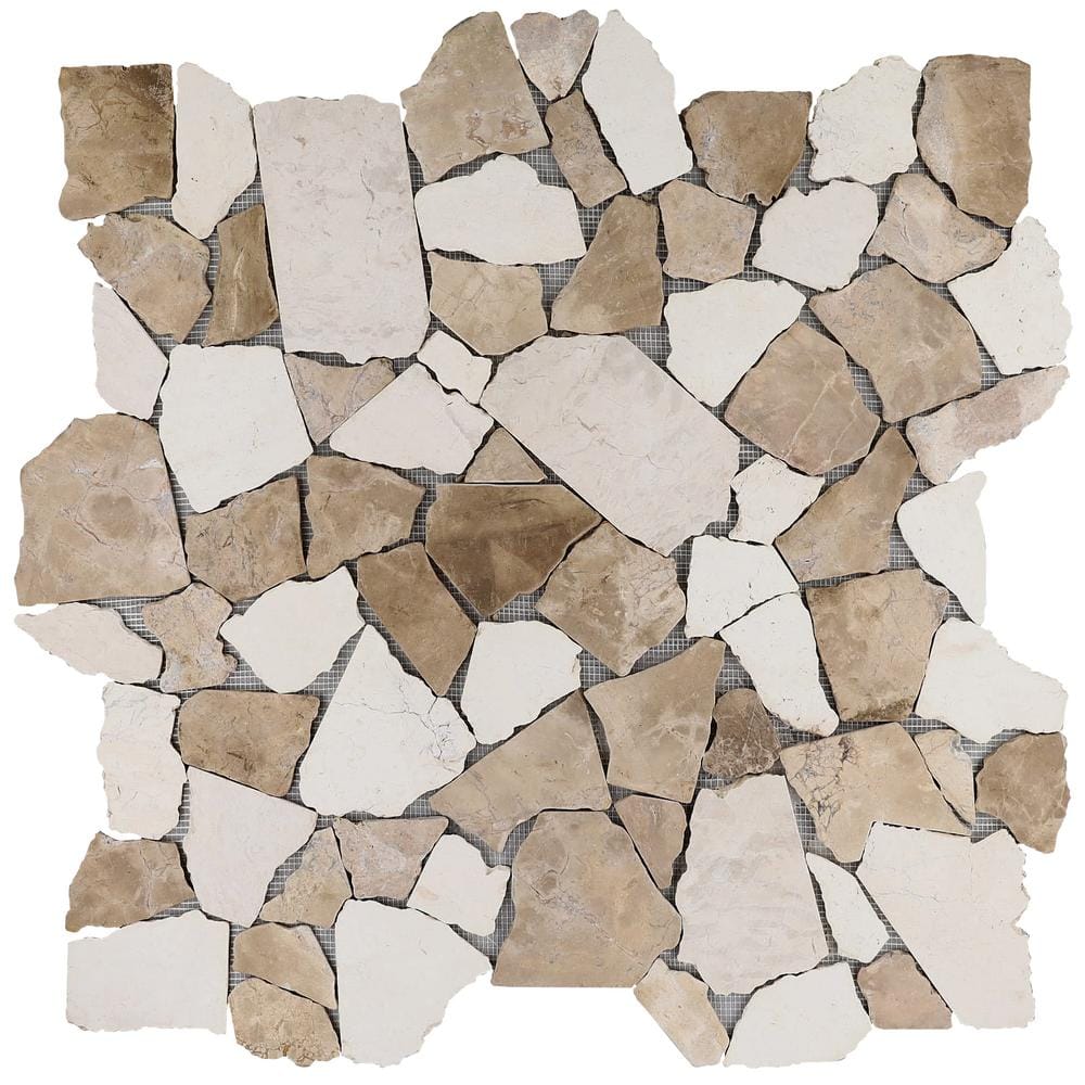 Ivy Hill Tile Countryside Flagstone Komodo Beige 4 in. x 0.39 in. Honed ...