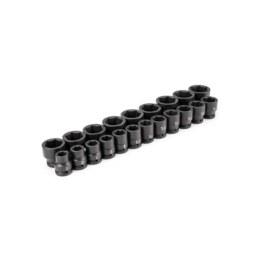 TEKTON 3/4 in. Drive 6-Point Impact Socket Set, 21-Piece (3/4-2 in ...