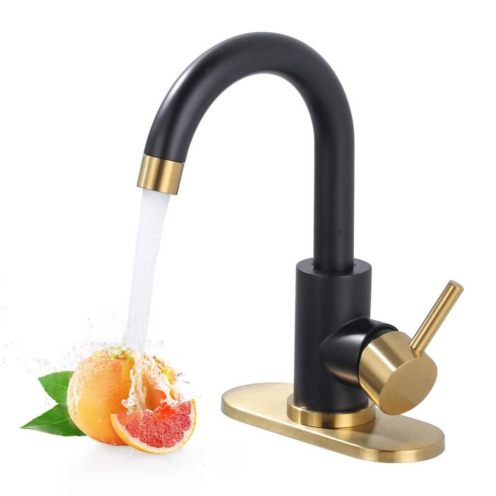 IVIGA Stainless Steel Single Handle Bar Faucet with Ceramic Disc Valve ...