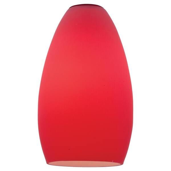 Access Lighting 5 in. Red Glass Shade 23112-RED - The Home Depot