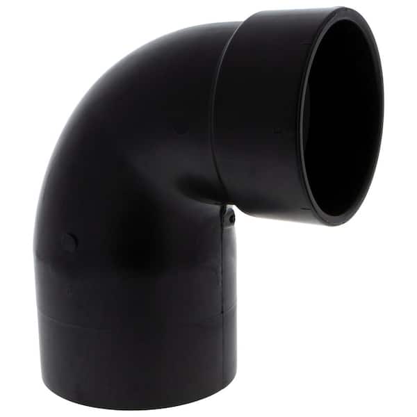 NIBCO 4 in. x 3 in. ABS DWV 90-Degree Spigot x Hub Closet Elbow ...