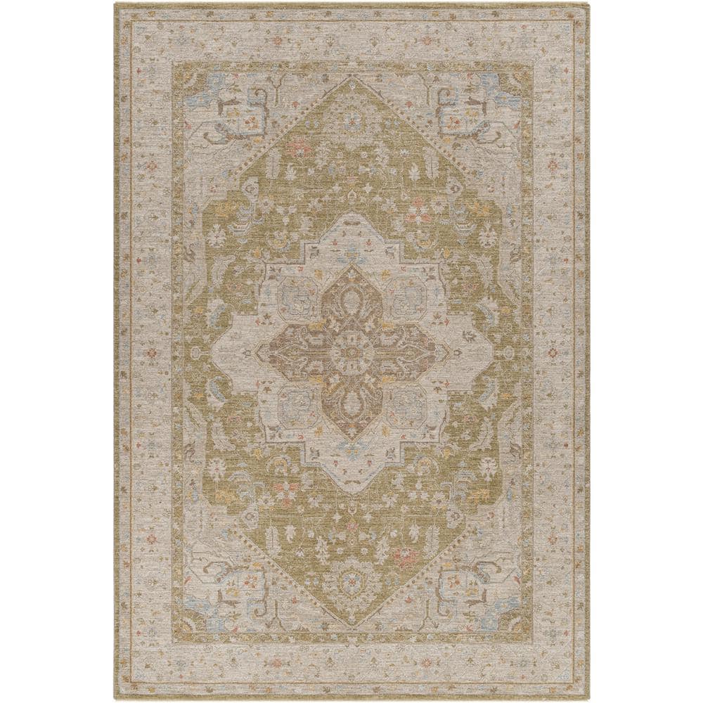 Livabliss Avant Garde Gray Traditional 5 ft. x 7 ft. Indoor Area Rug ...