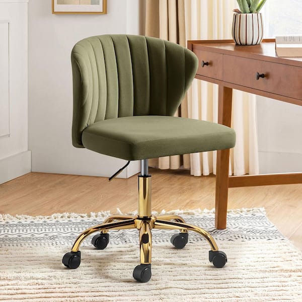 JAYDEN CREATION Ilia Modern Velvet up to 35 in. Swivel Adjustable ...
