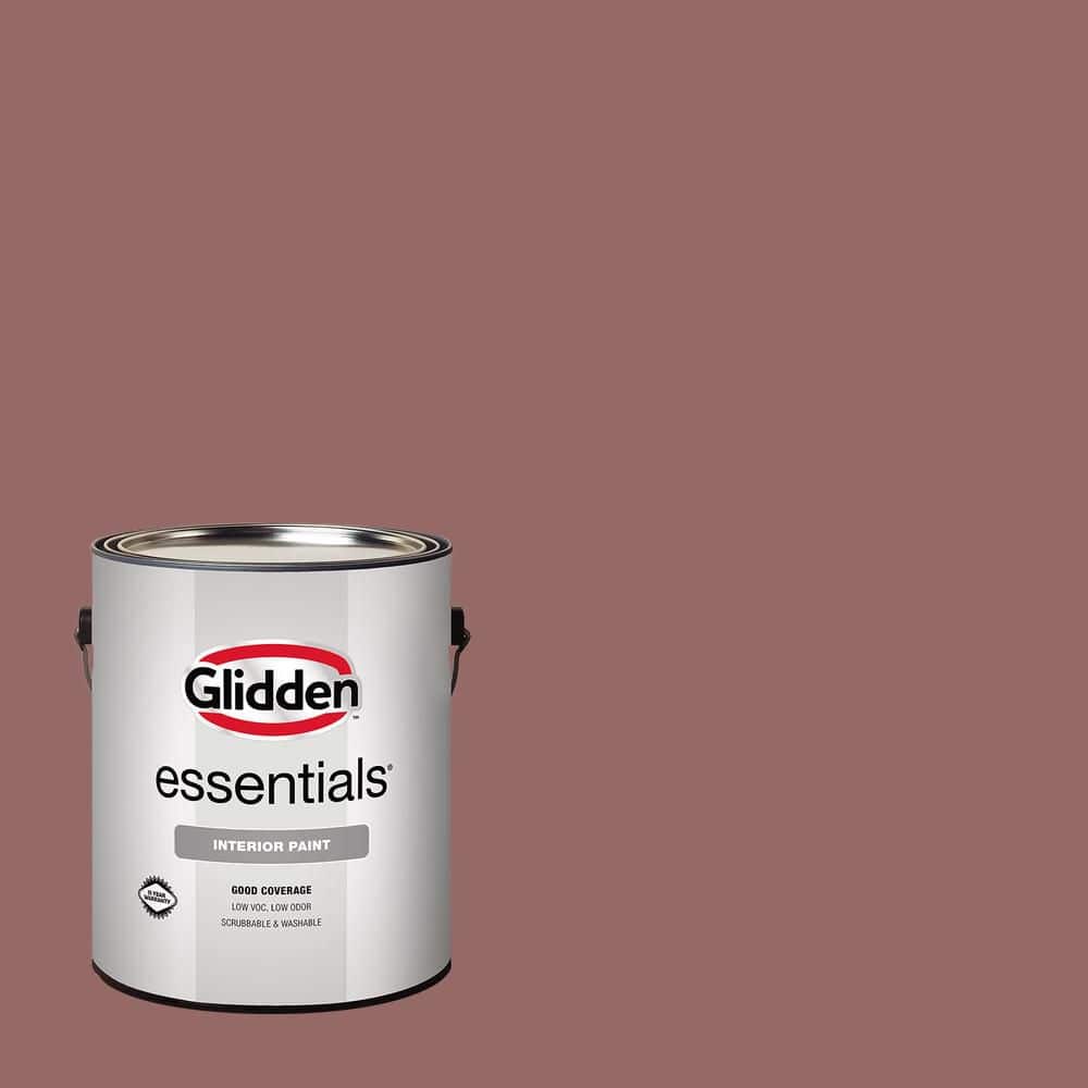 Glidden Essentials 1-gal. Clay Ridge PPG1053-6 Flat Interior Paint ...