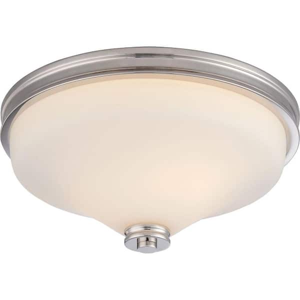 Polished Nickel Flush Mount Light
