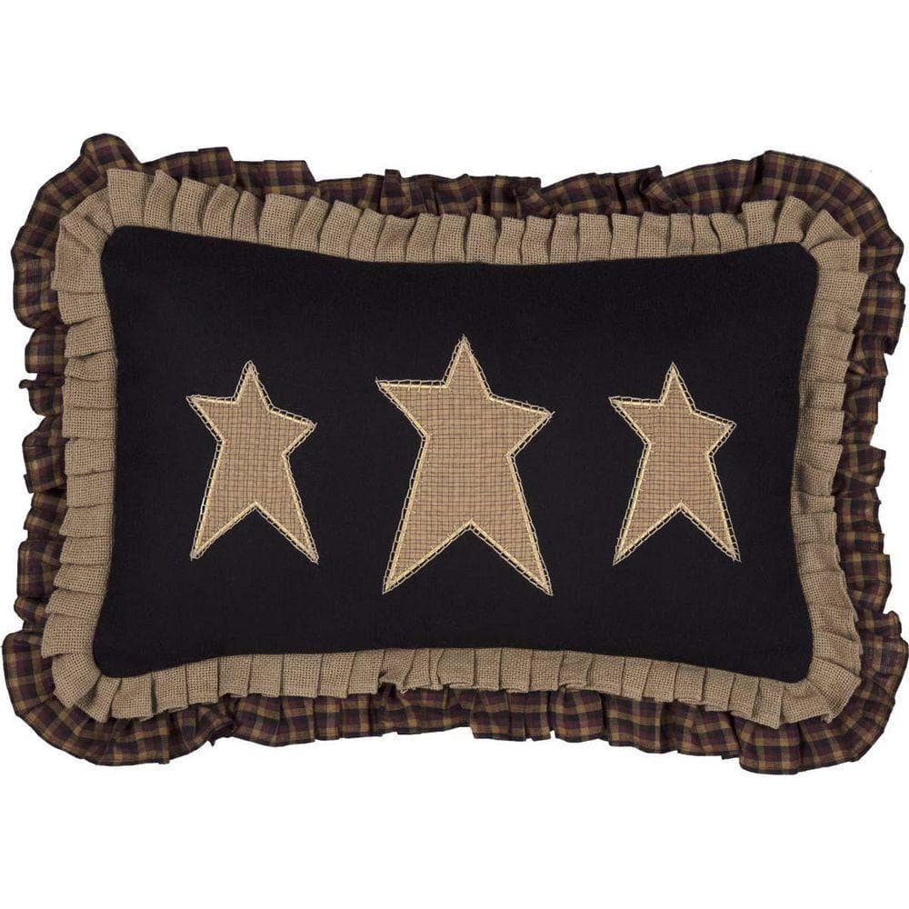 VHC BRANDS Heritage Farms Black Burgundy Mustard Primitive Stars 14 in ...
