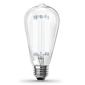 LUXRITE Edison UV Black Light Bulb, 6-Watt A19 LED Filament Black Light ...