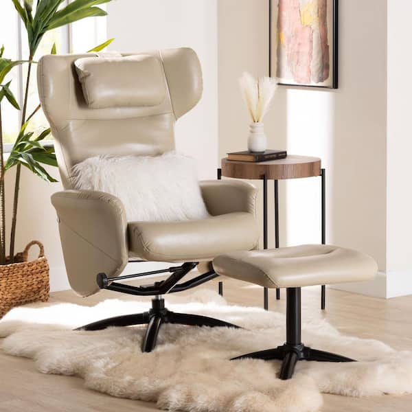 Baxton studio chair and ottoman store