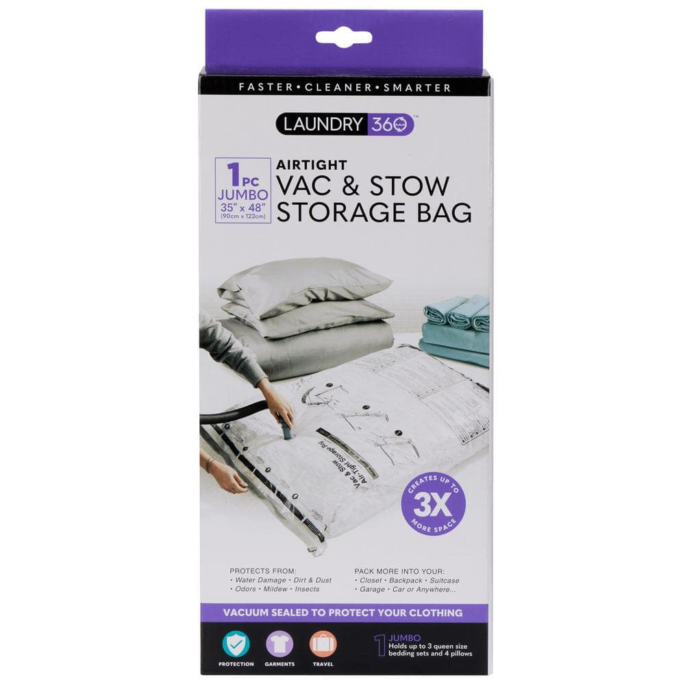 Laundry 360 35 in. x 48 in. Jumbo Vacuum Storage Bag W-85560 - The Home ...