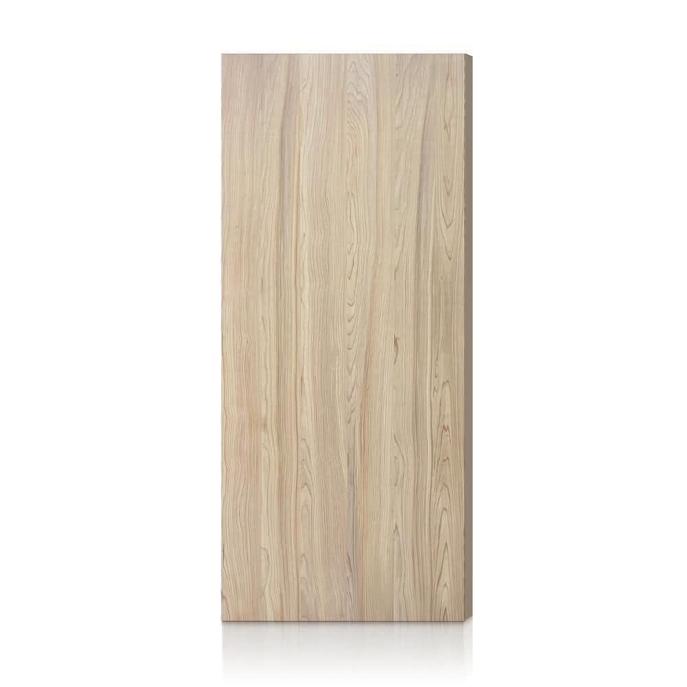 CALHOME 20 in. x 90 in. Natural Wood Unfinished Texture Flush Hollow ...