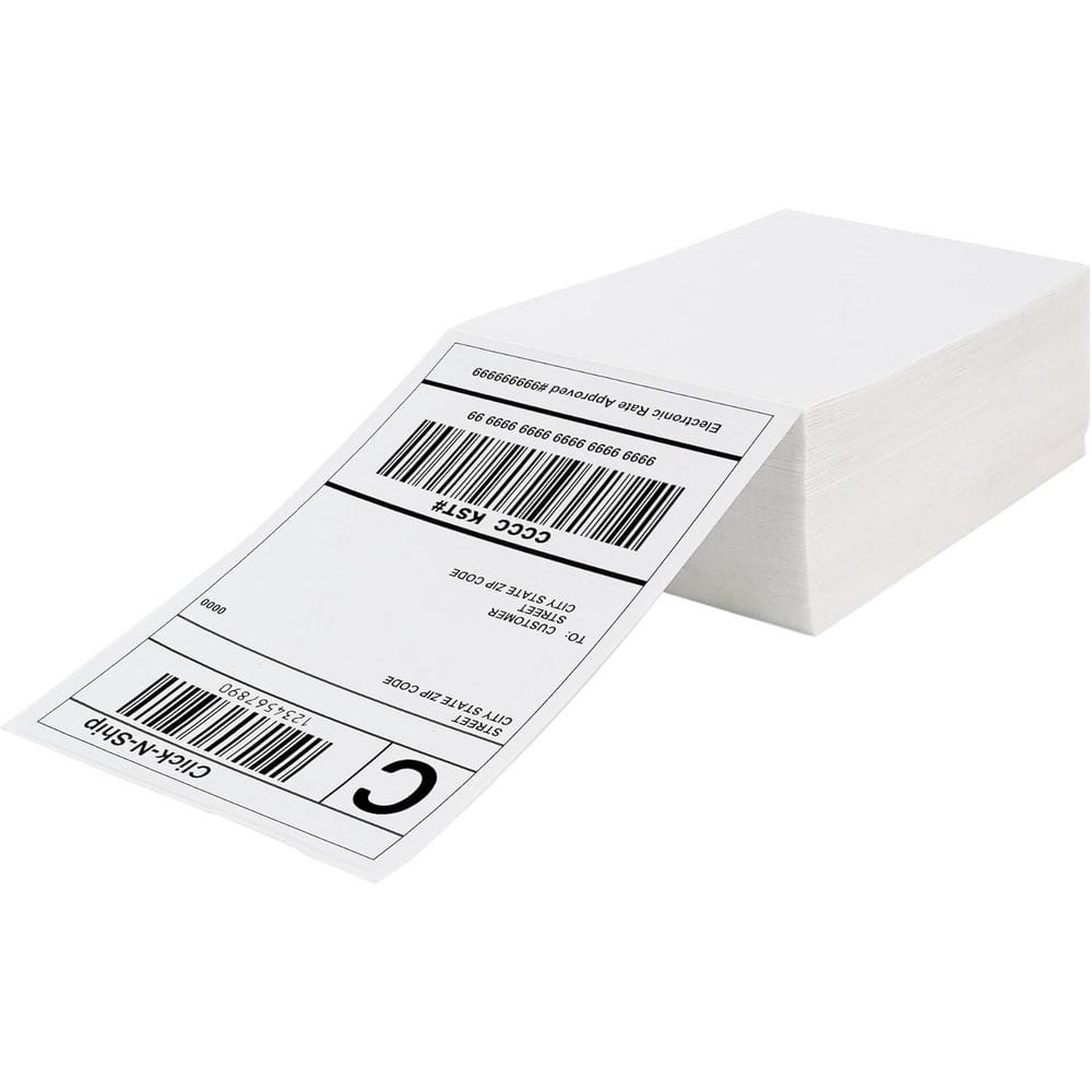 4 in. x 6 in. Direct Thermal Shipping Labels 300 Labels/Stack ...