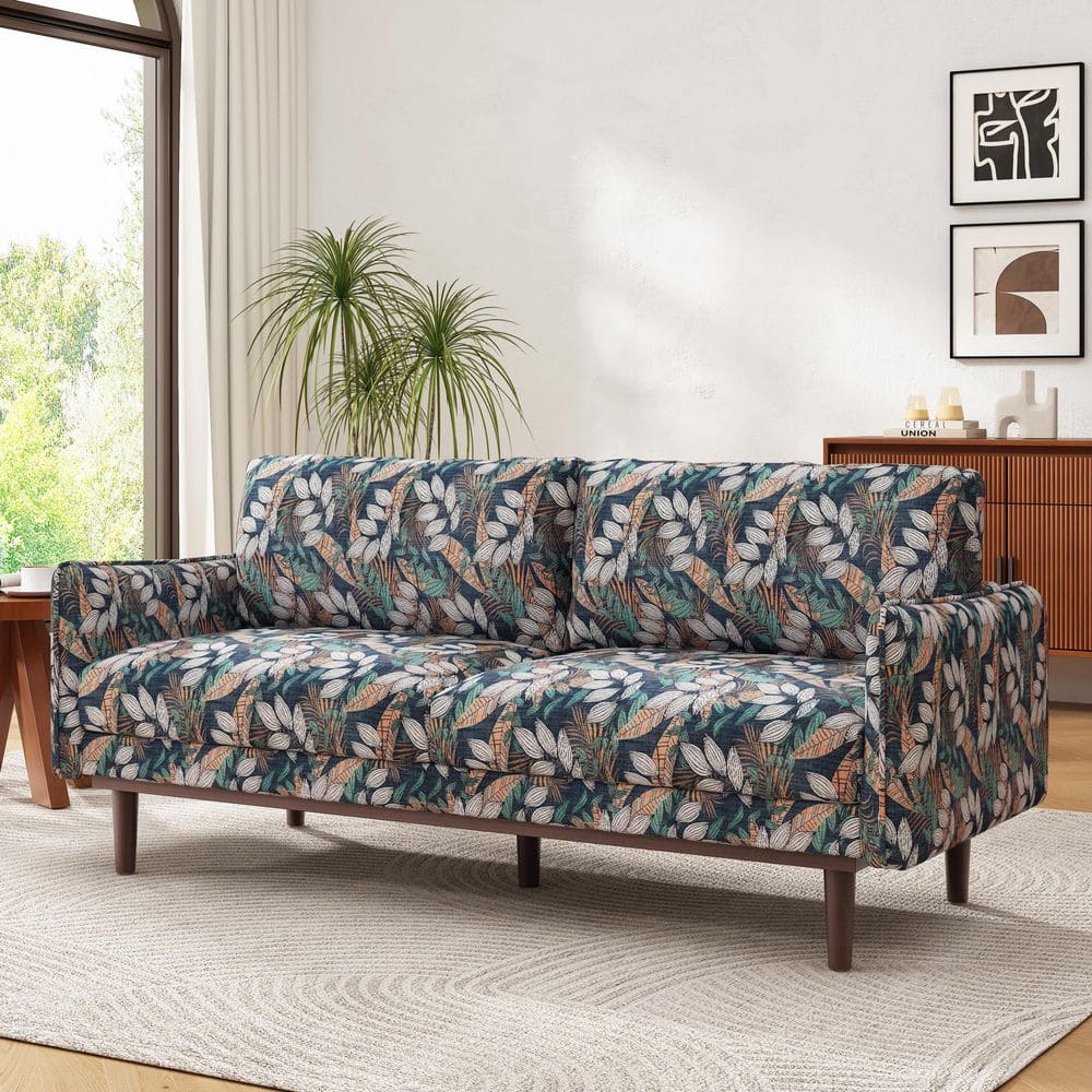 CHRISTOPHER KNIGHT HOME Xavrel Modern 75.75 in. Green Polyester Fabric ...
