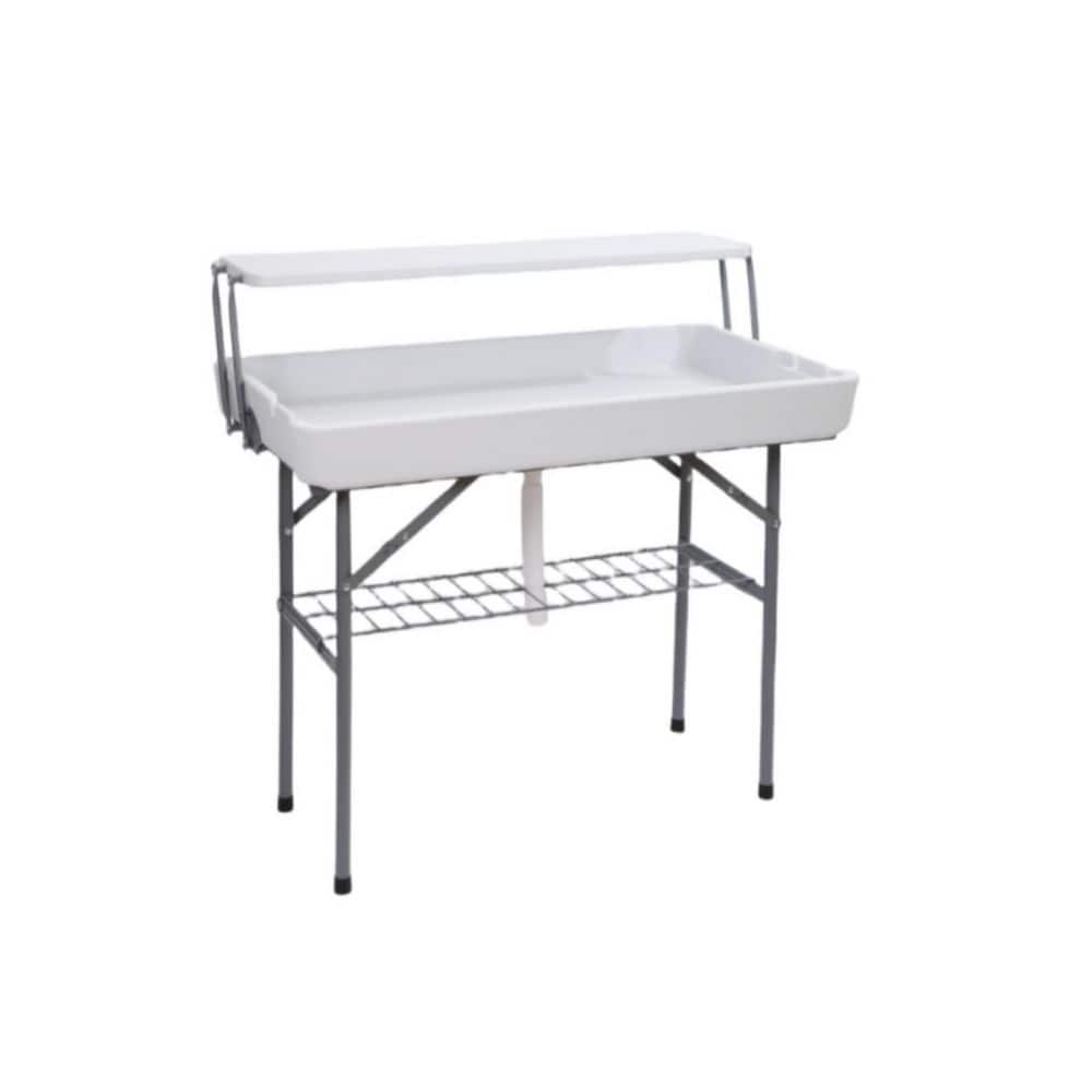 4 ft. Folding Ice Table, Party Cooler, Table with Drain, Party Table ...
