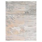 SAFAVIEH Metro Natural/Gold 8 ft. x 10 ft. Abstract Area Rug MET902D-8 ...