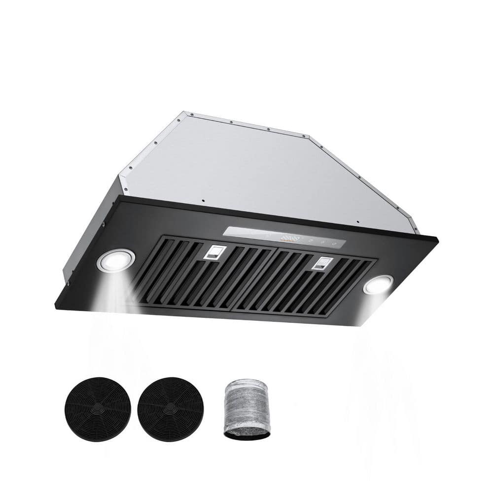 SKYSHALO Range Hood Insert 30 in. Built-In Kitchen Vent Hood 800CFM ...
