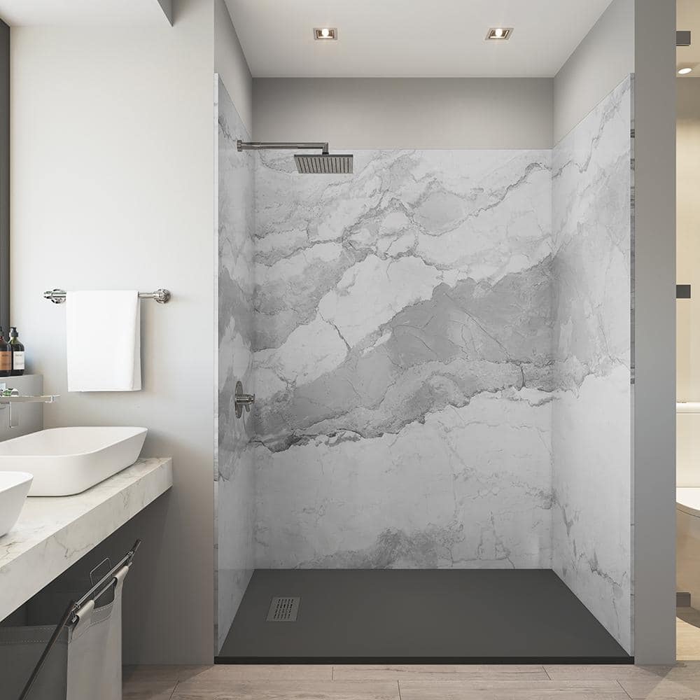 Reviews for CASTICO 60 in. x 32 in. x 84 in. Alcove Solid Composite ...