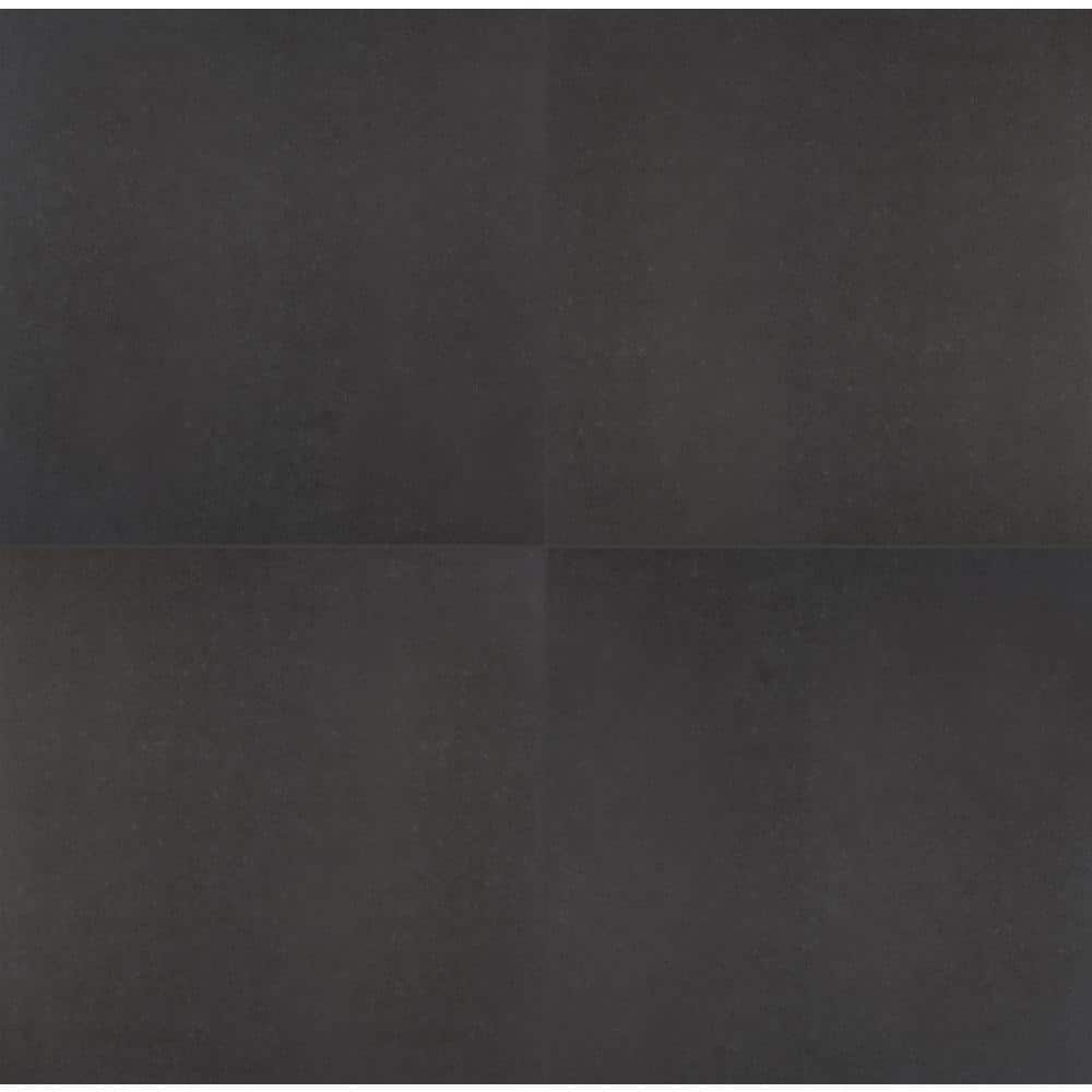 MSI Beton Graphite 24 in. x 24 in. Matte Porcelain Floor and Wall Tile ...