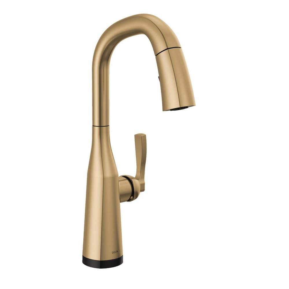 Delta Stryke Gold Touch2O with Touchless Technology Single Handle Bar ...