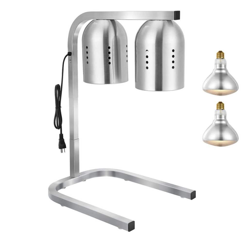 SKYSHALO Food Heat Lamp, 500-Watt Bulbs, Commercial Food Warmer Light ...