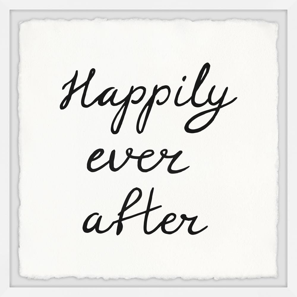 "Happily Ever After II" by Marmont Hill Framed Typography Art Print 32 ...