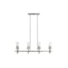 Alsy 8-Light Brushed Nickel Elongated Island Pendant 21656-001 - The ...