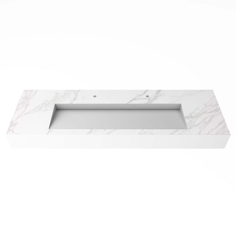 castellousa Pyramid 60 in. x 18.9 in. x 5.9 in. Wall Mount Solid ...