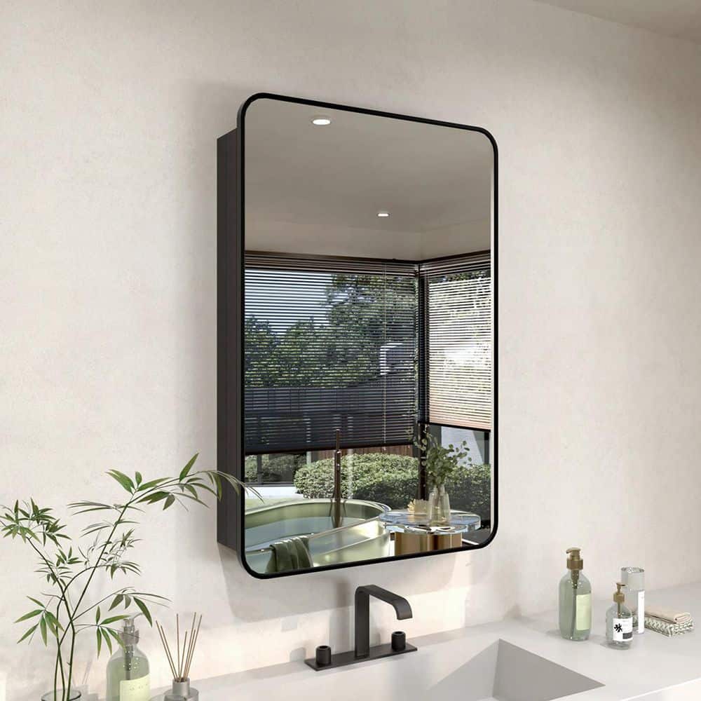 tydex ClearView 23 in. W x 30 in. H Framed Recessed Rectangular Matte ...