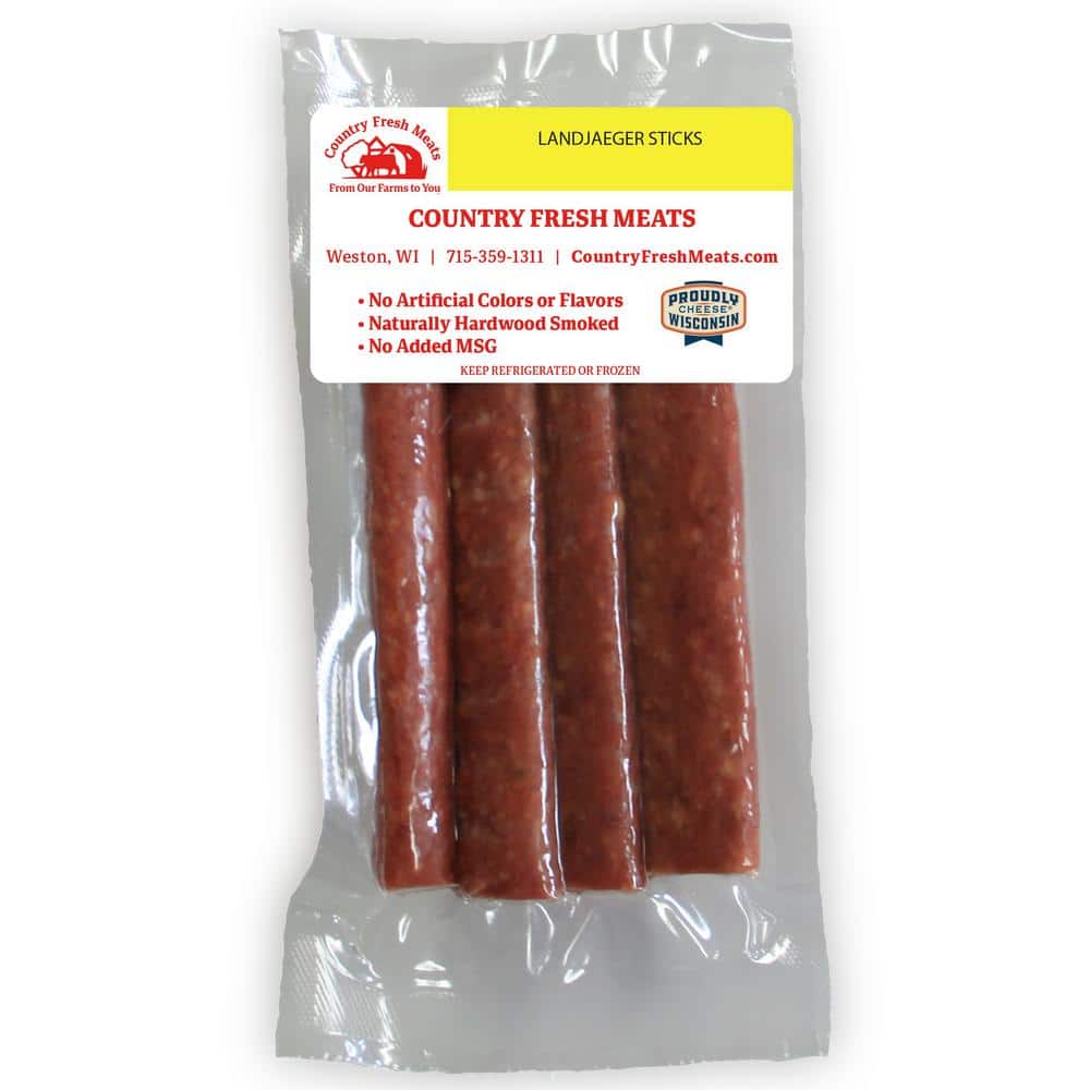 COUNTRY FRESH MEATS Landjaeger Sticks, 7 oz., Meat Snack 82990500130 ...